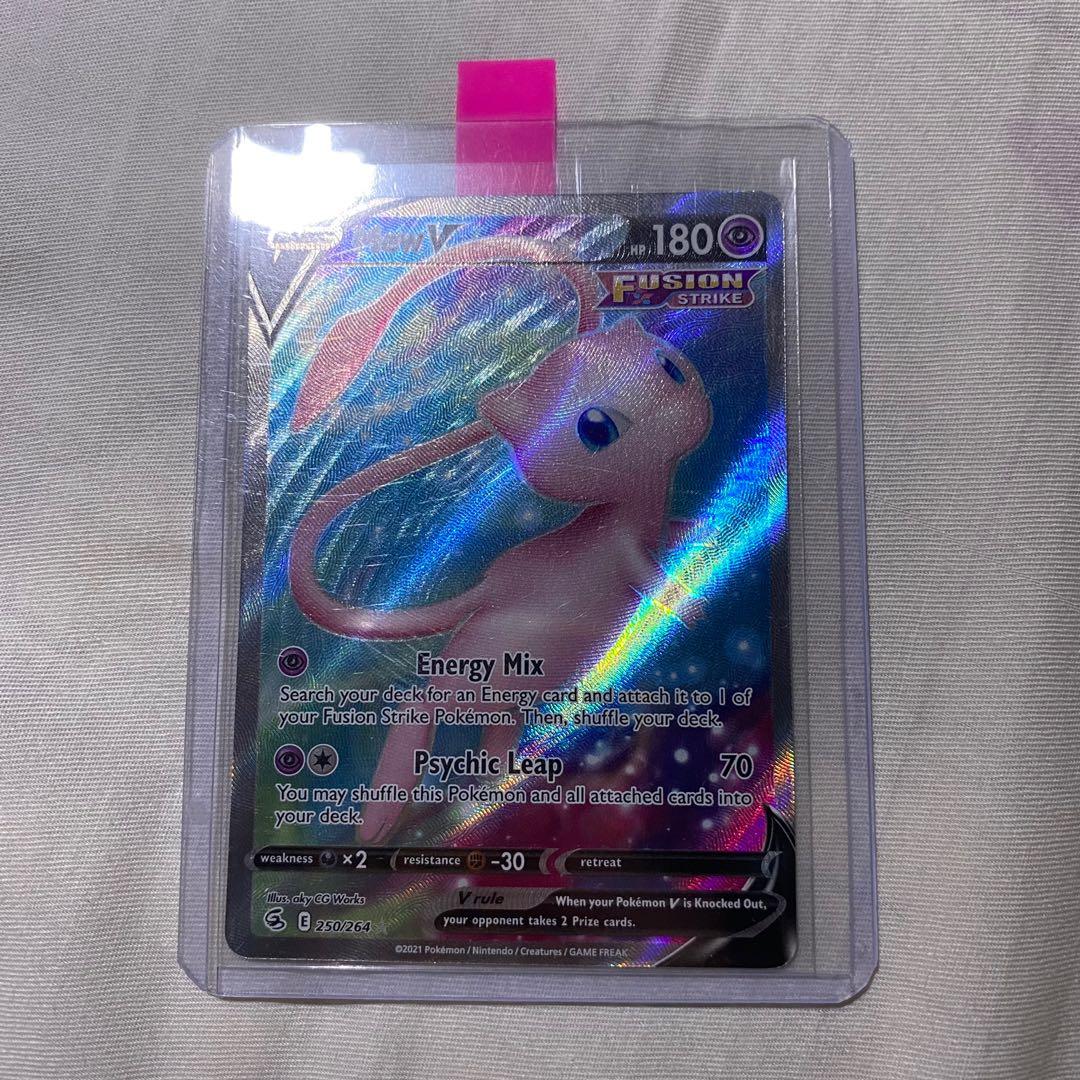 mew v full art fusion strike, Hobbies & Toys, Toys & Games on Carousell