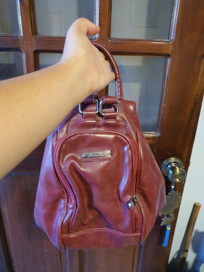 Michaela red two way sling bag, Women's Fashion, Bags & Wallets, Cross ...