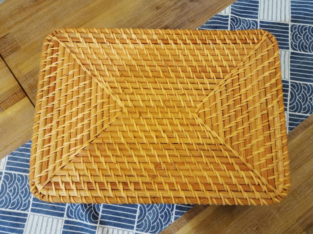 Muji Rattan Box with Lid, Furniture & Home Living, Home Decor, Other ...
