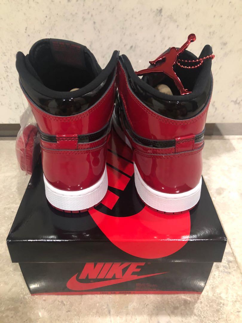 Nike Air Jordan 1 Patent Breds, Men's Fashion, Footwear, Sneakers on ...