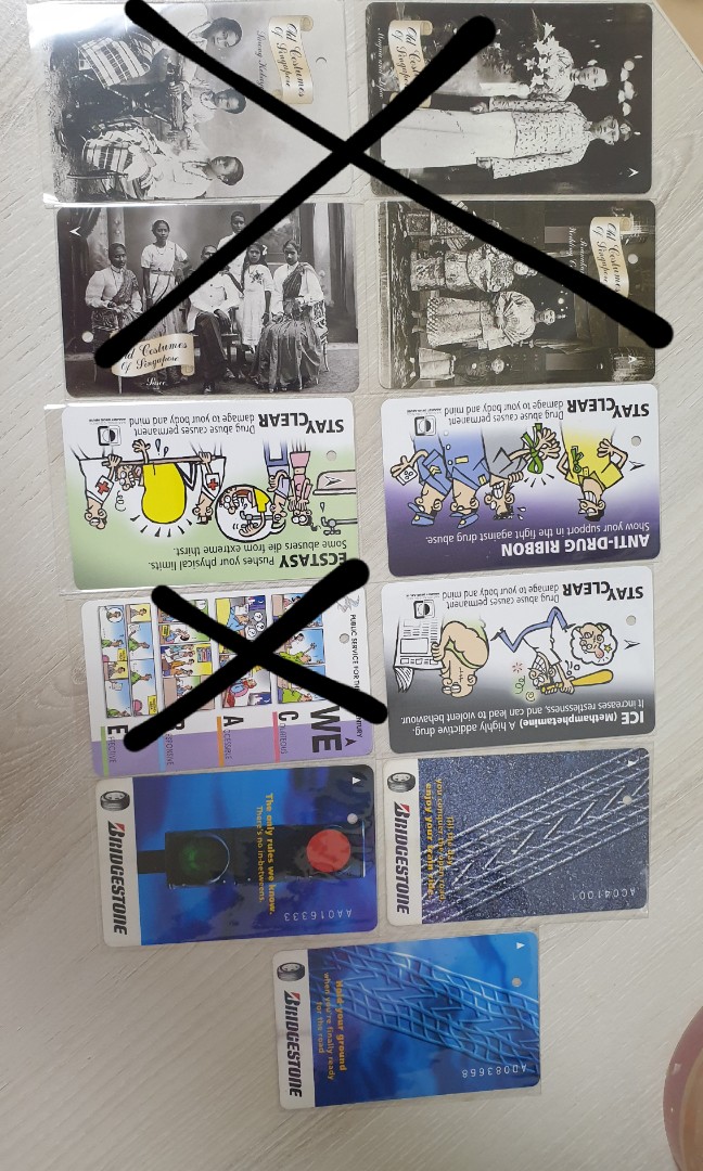 Old Mrt cards Transitlink, Hobbies & Toys, Memorabilia & Collectibles ...