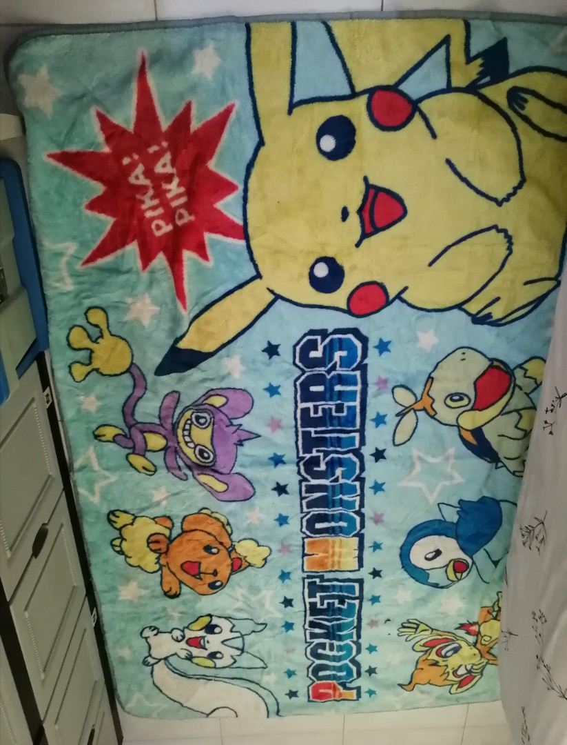 Original Pokemon Carpet /Anime Carpet /Pikachu, Furniture & Home Living ...