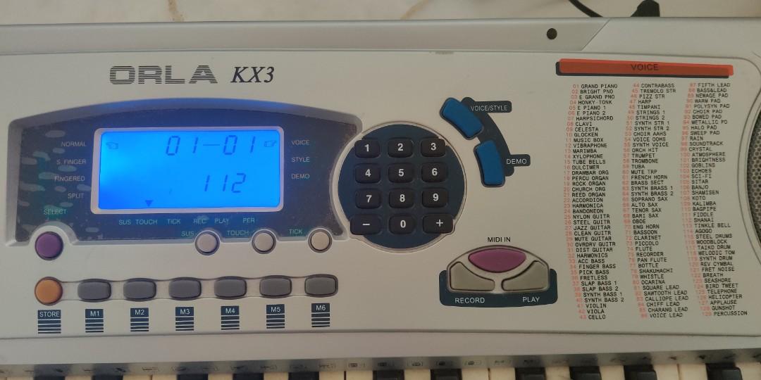 Orla KX3 electrical keyboard, Hobbies & Toys, Music & Media, Musical ...