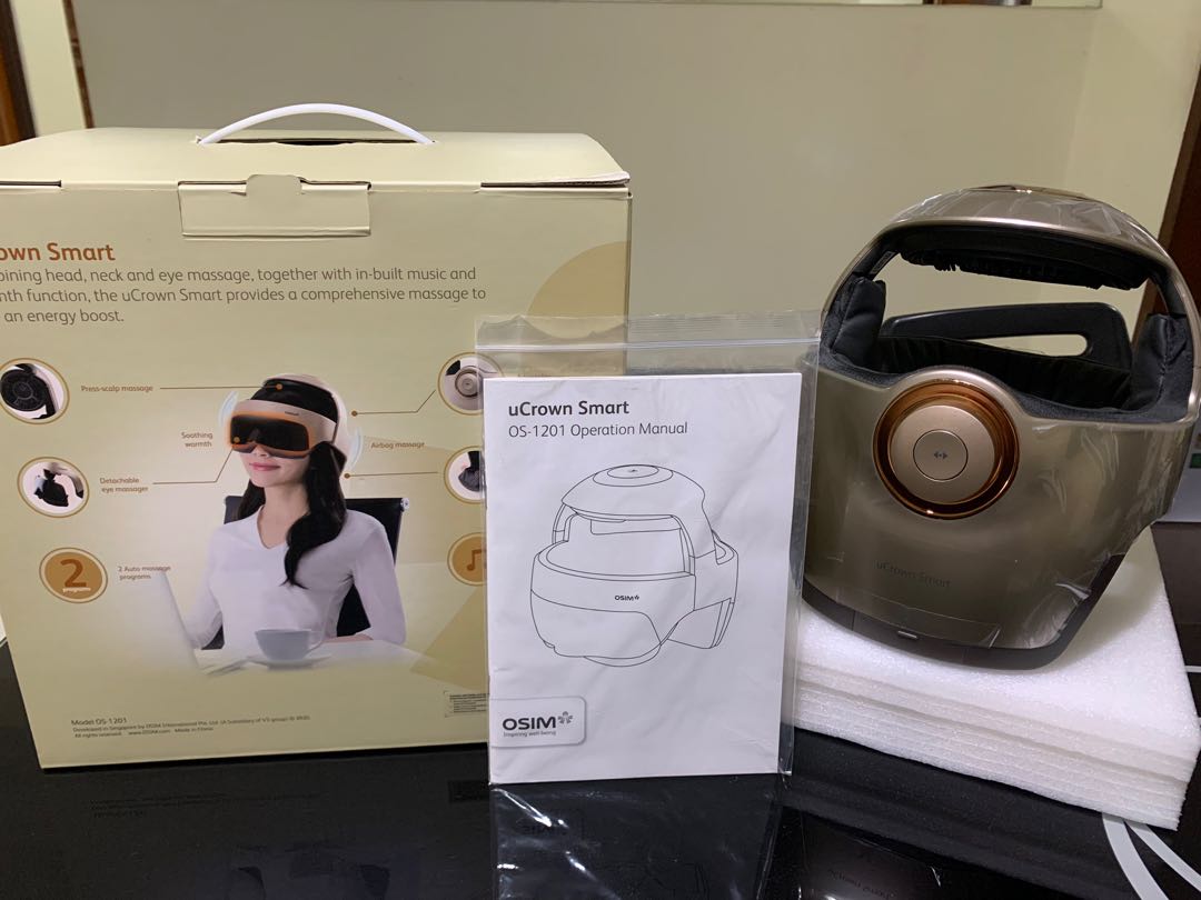 Osim uCrown Smart Head Massage, Health & Nutrition, Massage Devices on Carousell