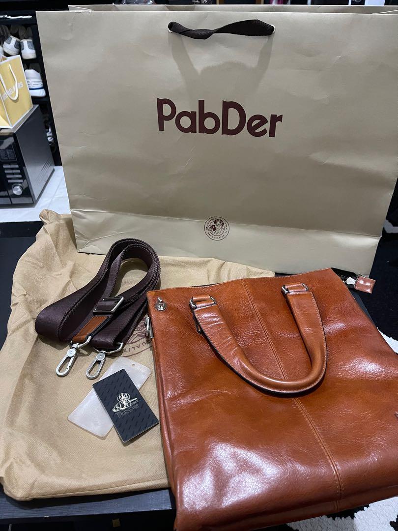 PABDER GENUINE LEATHER SLING BAG, Luxury, Bags & Wallets on Carousell