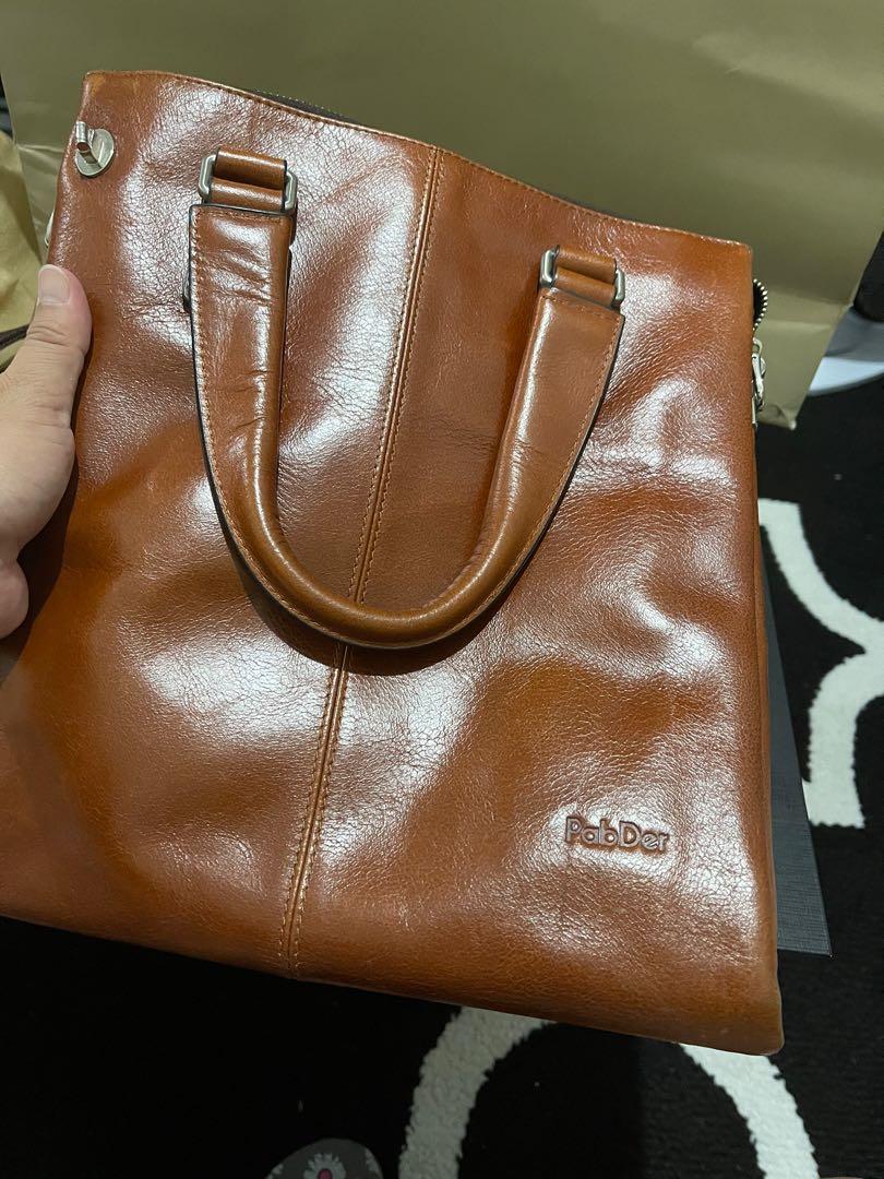 PABDER GENUINE LEATHER SLING BAG, Luxury, Bags & Wallets on Carousell