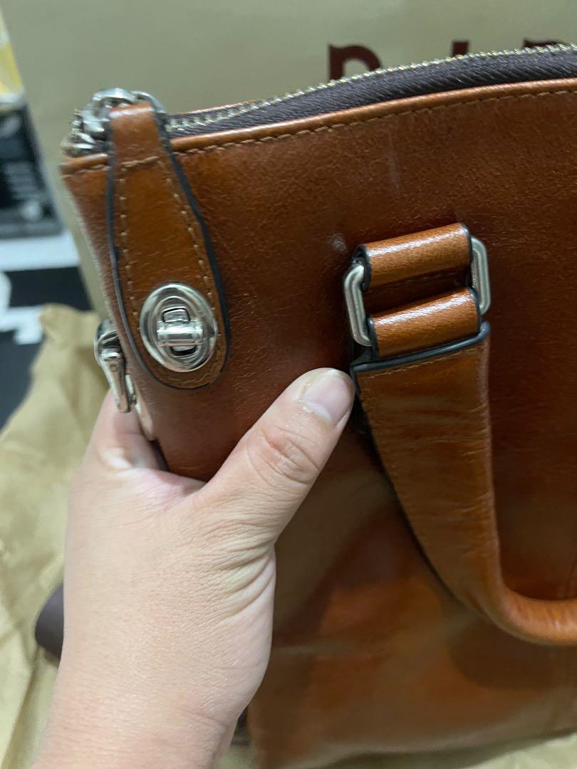 PABDER GENUINE LEATHER SLING BAG, Luxury, Bags & Wallets on Carousell