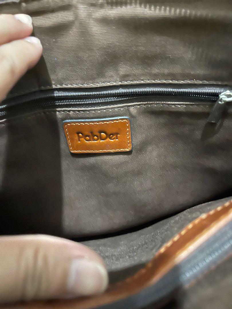 PABDER GENUINE LEATHER SLING BAG, Luxury, Bags & Wallets on Carousell