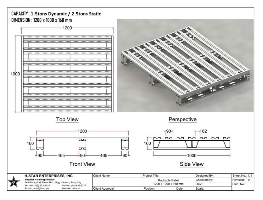 Pallet Steel Heavy duty, Commercial & Industrial, Industrial Equipment ...