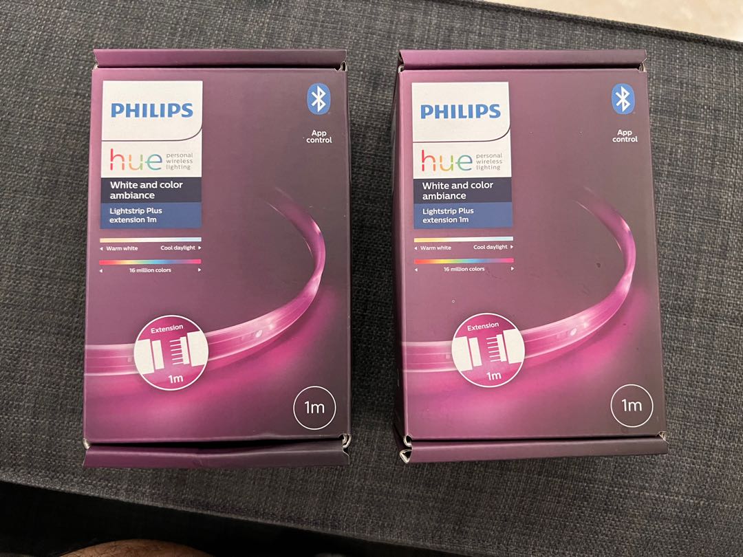 Philips hue LED strip extension 1m, TV & Home Appliances, Other Home ...