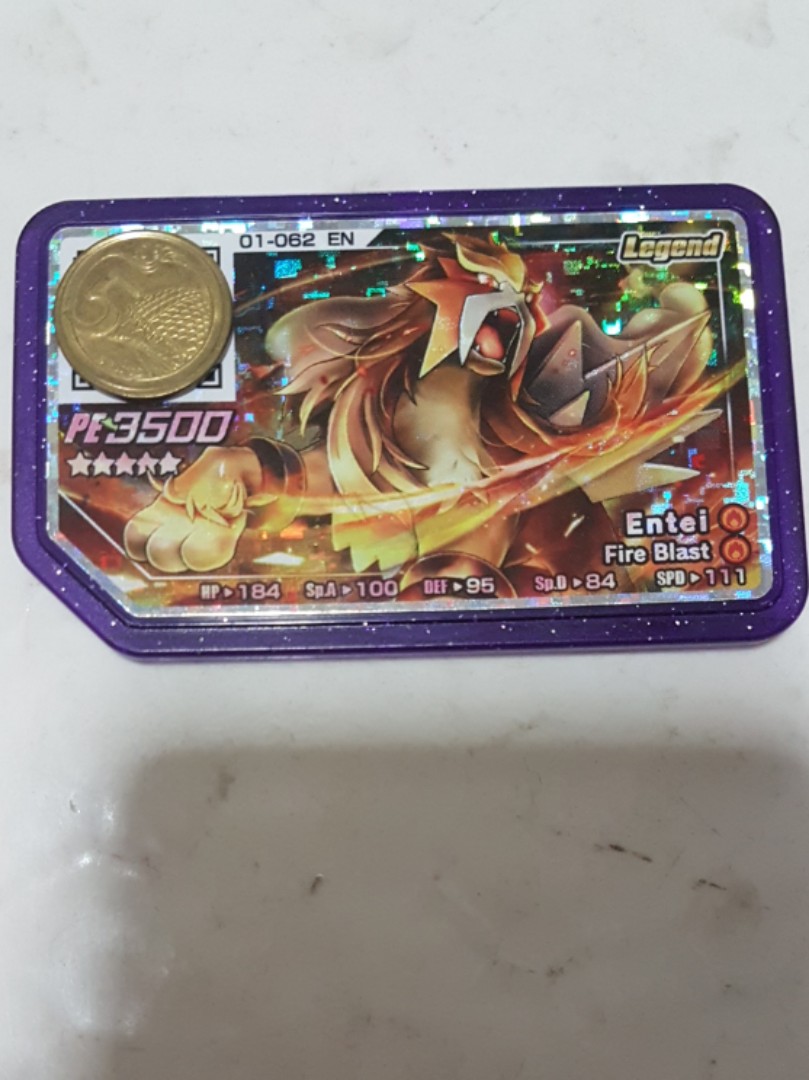 Pokemon gaole entei, Hobbies & Toys, Toys & Games on Carousell