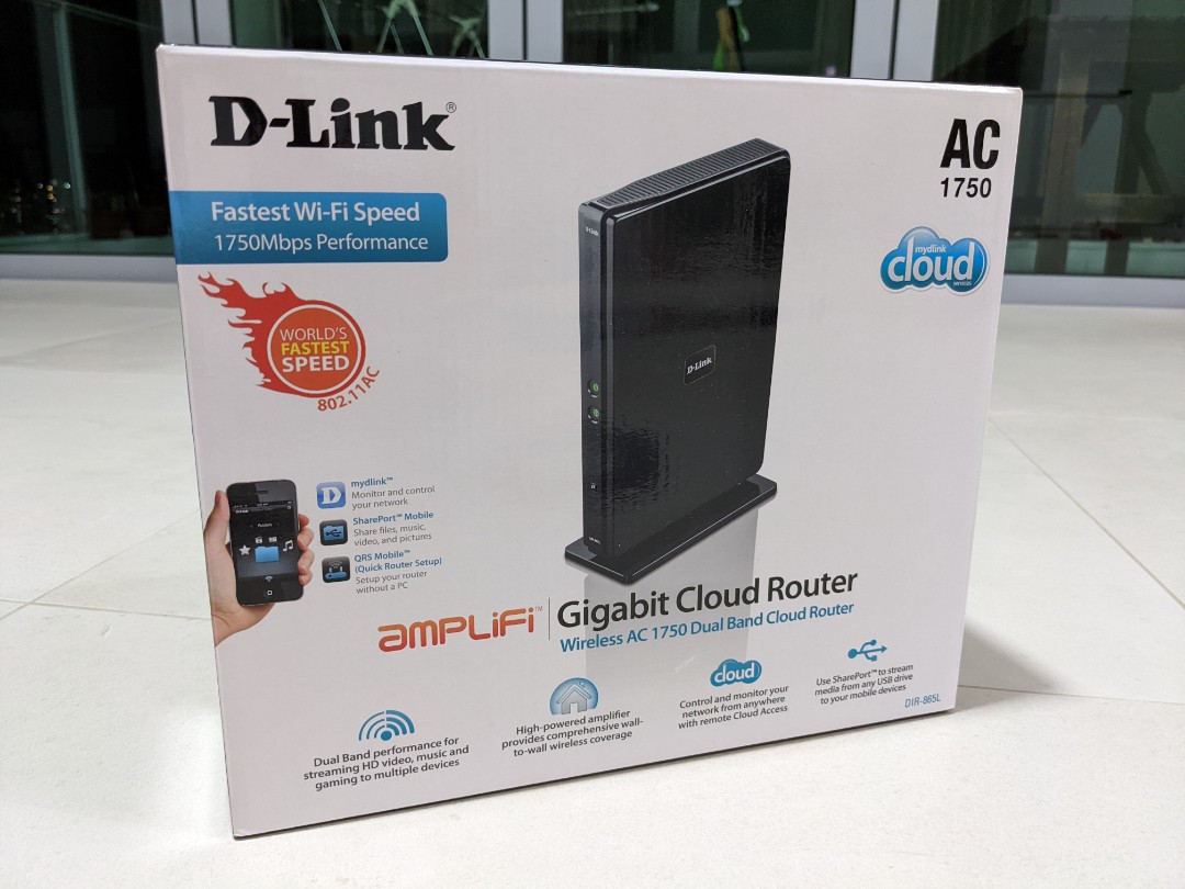 [Pre-loved] D-Link Wireless AC 1750 Dual Band Cloud Router, Computers ...