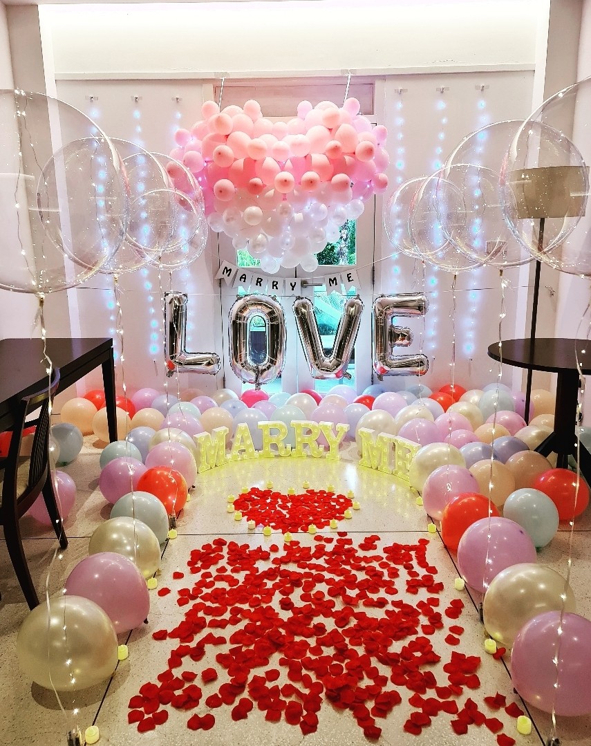 Proposal decorations, marry me decoration, birthday decorations ...