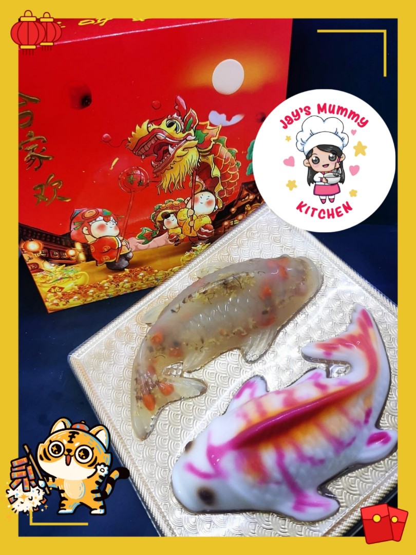 Prosperity Agar Agar Koi Fish, Food & Drinks, Homemade Bakes on Carousell
