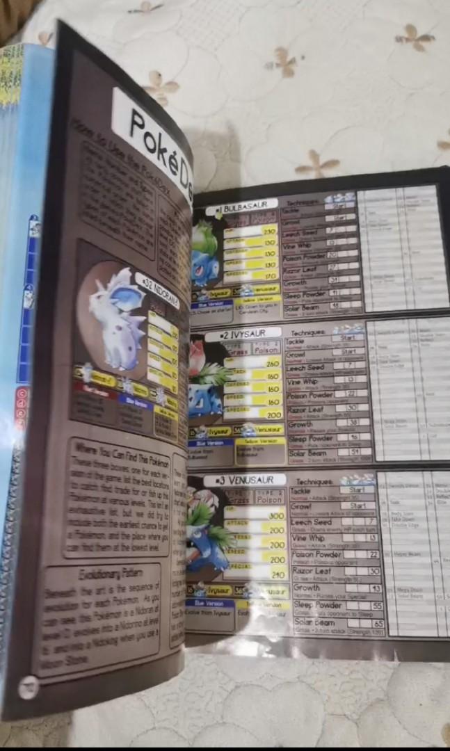 R/B/Y Pokemon Guide, Video Gaming, Video Games, Nintendo on Carousell