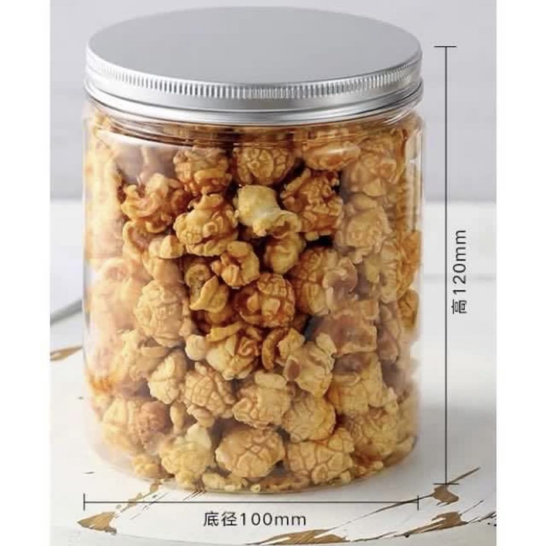 READY STOCK 12x10 Silver Lid PET Plastic Cookie Container with Sealer ...