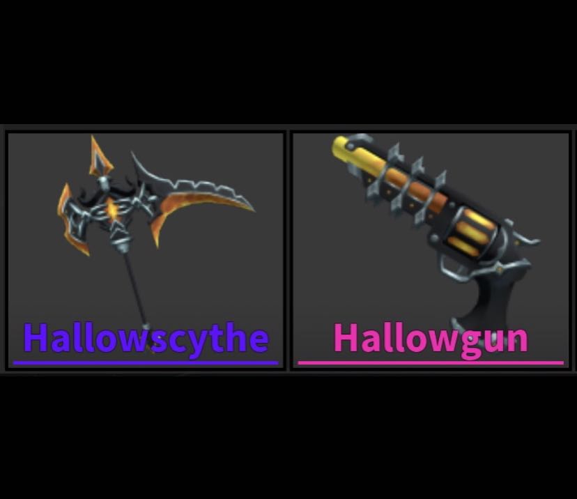 Roblox MM2 - Hallow Set (Hallowscythe + Hallowgun), 電子遊戲, 遊戲機配件, 遊戲週邊商品 ...
