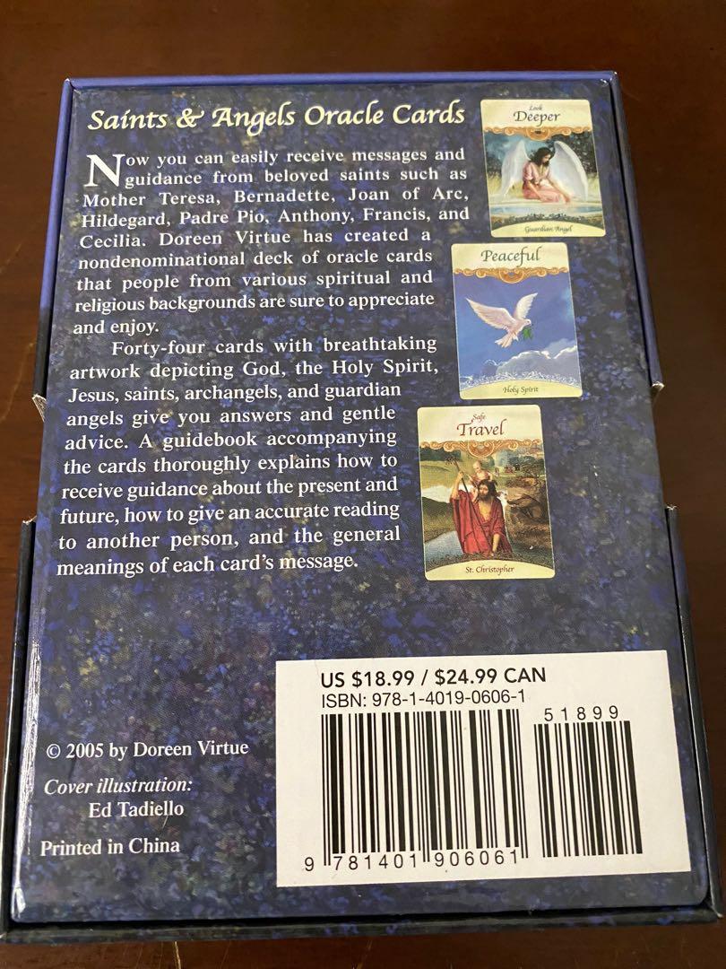 Saints and Angels Oracle Cards, Hobbies & Toys, Stationary & Craft, Art ...