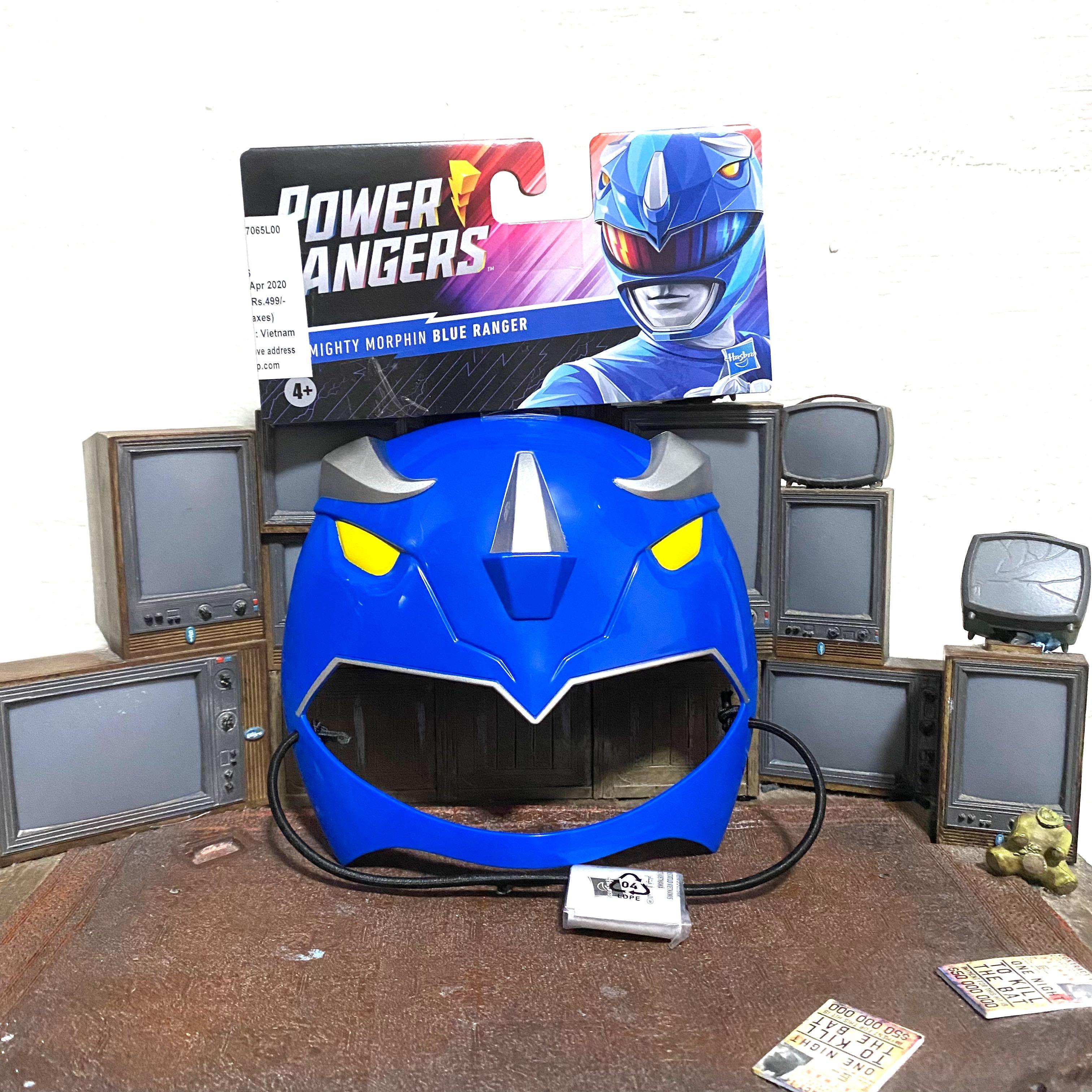 [Sale] Hasbro Power Rangers Blue Ranger Mask, Hobbies & Toys, Toys ...