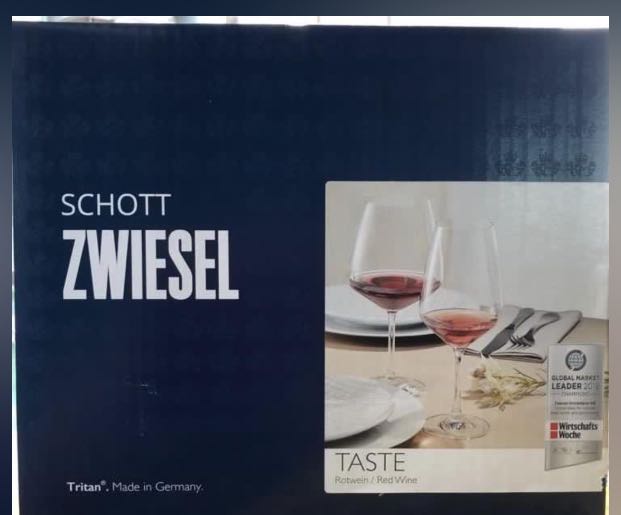Schott Zwiesel “Taste” Bordeaux Wine Glasses ( Set of 6 ), Furniture & Home Living, Kitchenware ...