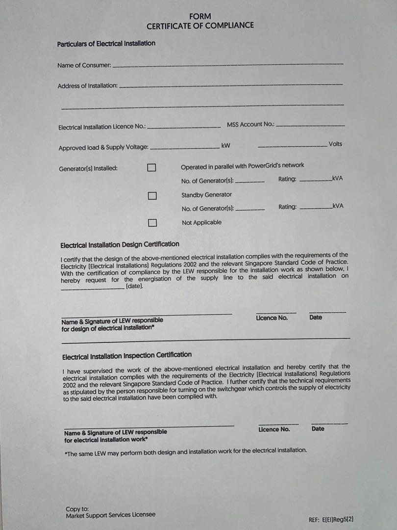 Provision of SLD - Electrical Single Line Diagram Drawing (W/O LEW ...