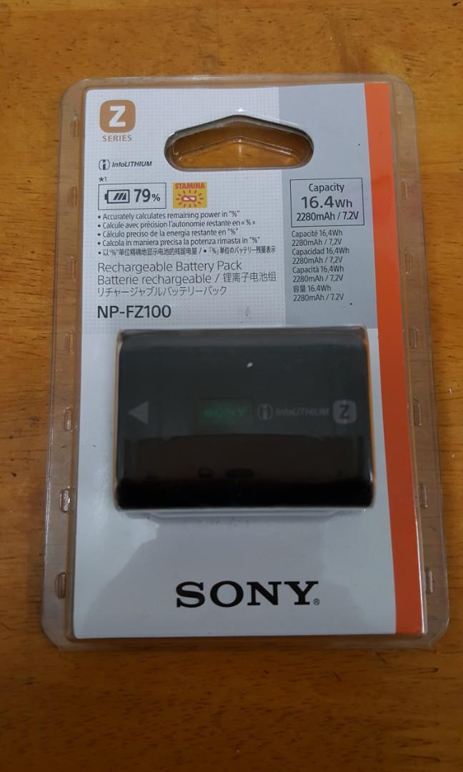 Sony NP-FZ-100 New battery (Original), Photography, Photography Accessories, Batteries ...