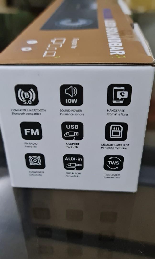 Soundwave Wireless LED Bluetooth Soundbar, Audio, Soundbars, Speakers ...