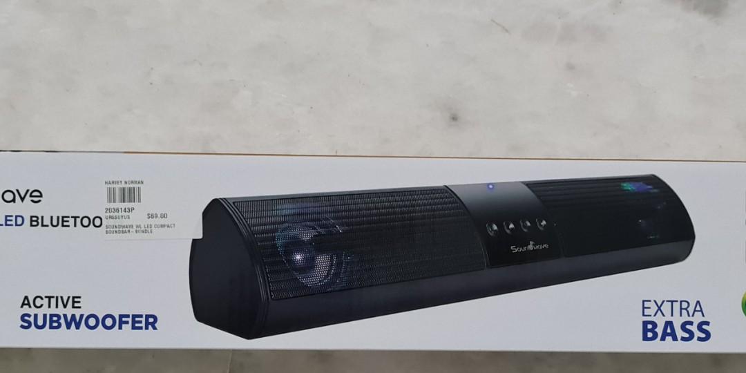 Soundwave Wireless LED Bluetooth Soundbar, Audio, Soundbars, Speakers ...