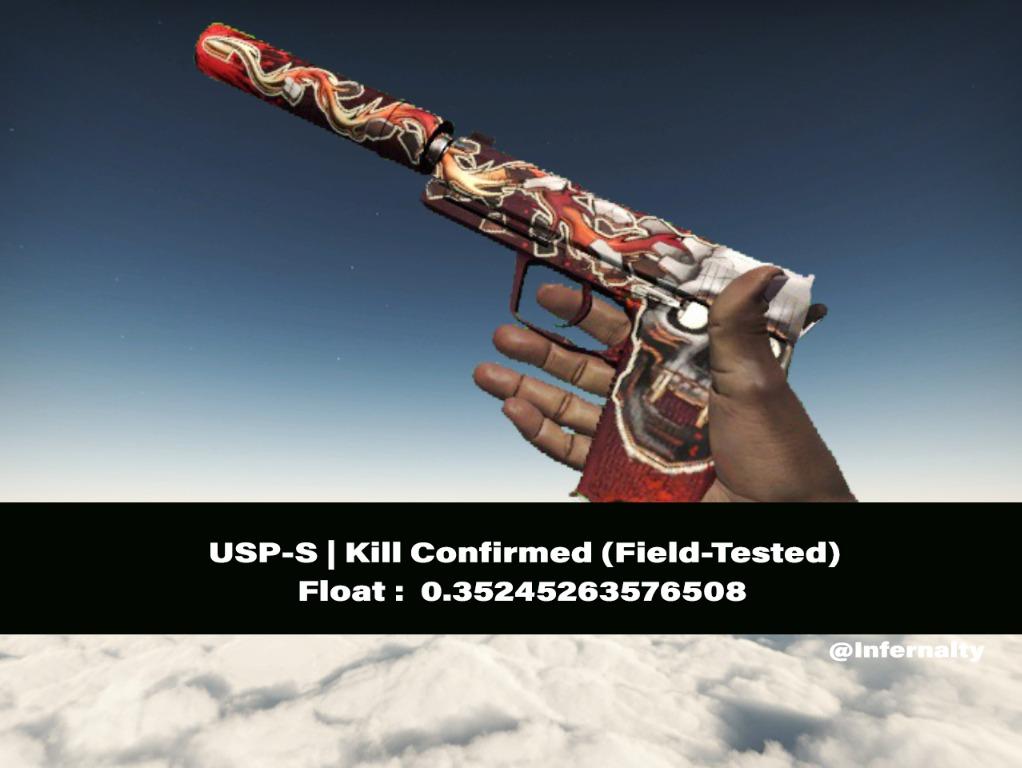 USP-S Kill Confirmed FT CSGO SKINS KNIVES, Video Gaming, Gaming ...
