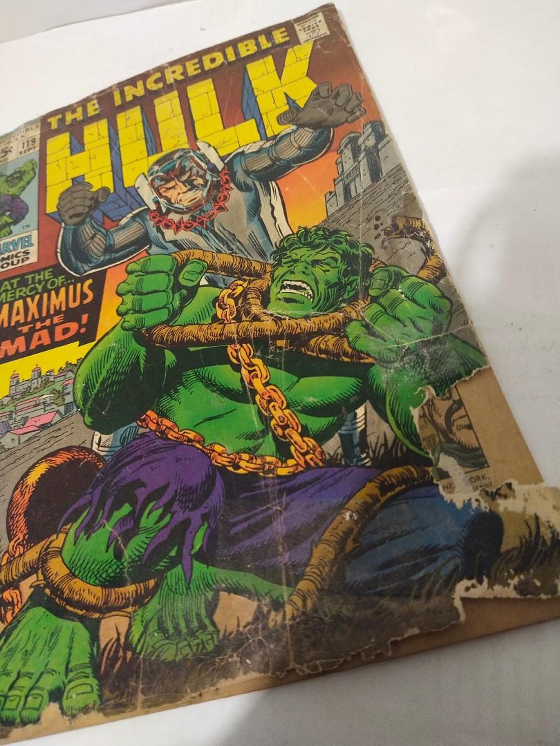 vintage "The Incredible HULK" comics/No.119/1969, Hobbies & Toys, Books ...