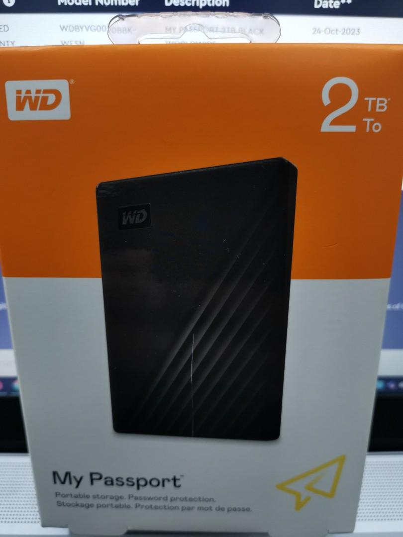 Wd 2tb My Passport External Hdd Hard Drive Computers And Tech Parts And Accessories Hard Disks