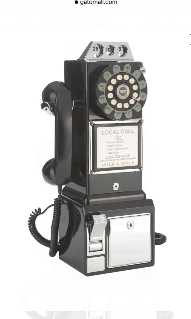 Wild & Wolf 1950’s Diner phone, TV & Home Appliances, Other Home ...