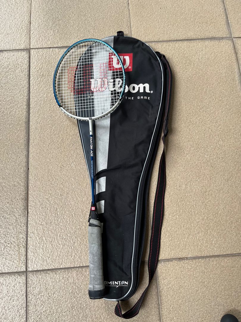WILSON BADMINTON RACKET, Sports Equipment, Sports & Games, Racket ...