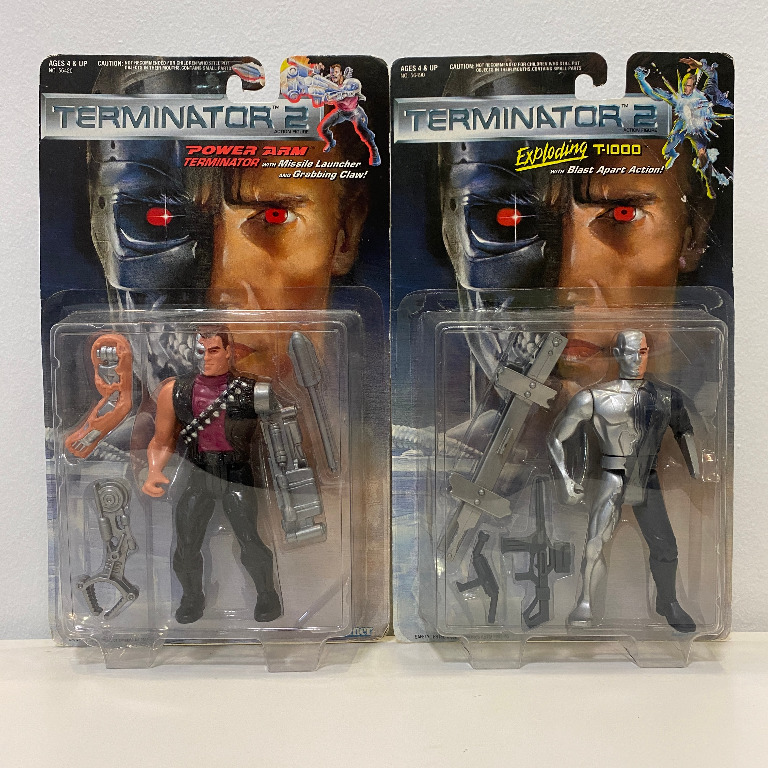 1991 Terminator Power Arm Terminator & Exploding T-1000 Vintage RARE ...