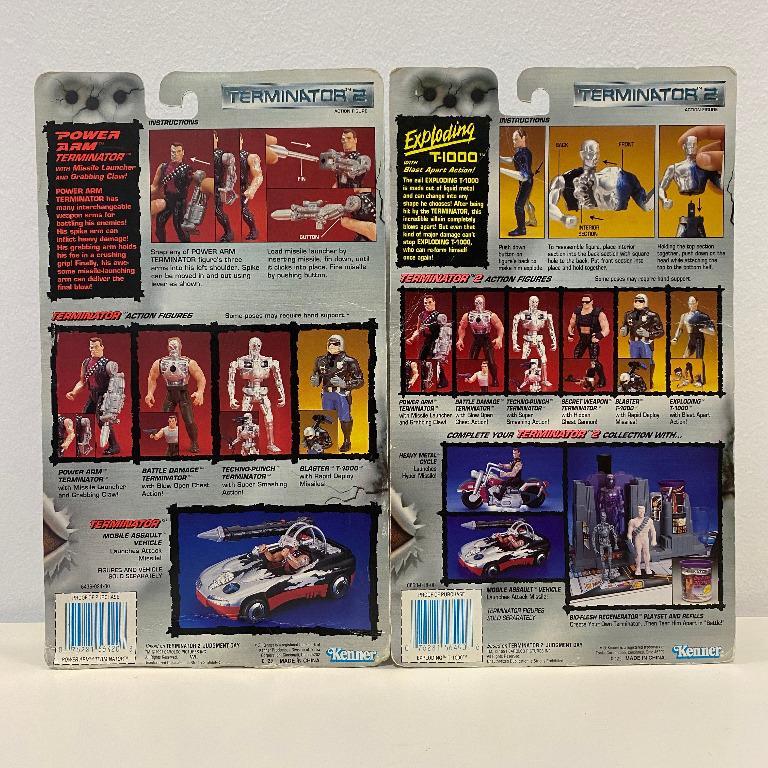 1991 Terminator Power Arm Terminator & Exploding T-1000 Vintage RARE ...