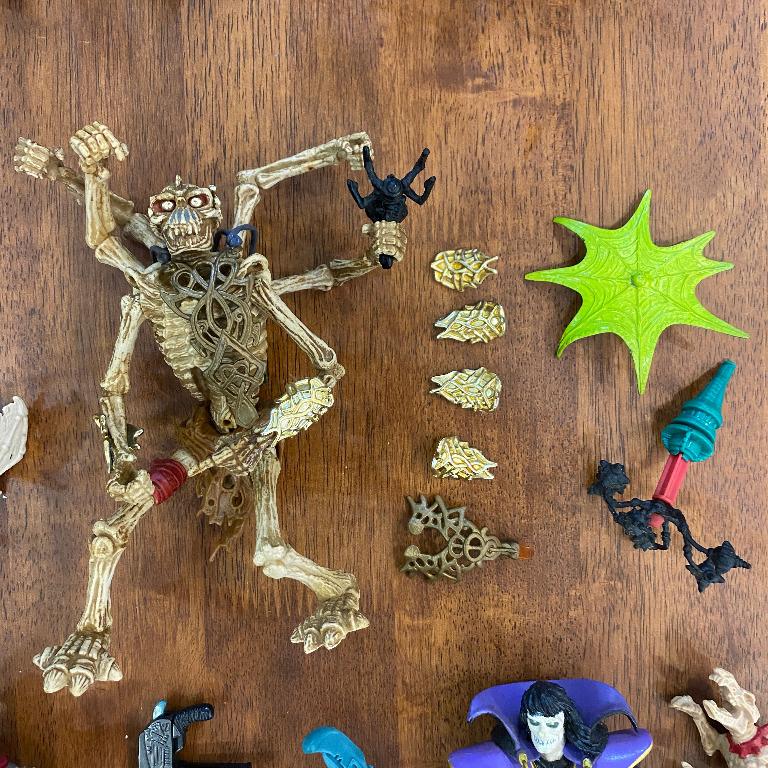 1994 COMPLETE SET of vintage Skeleton Warriors action figures, all 100% ...