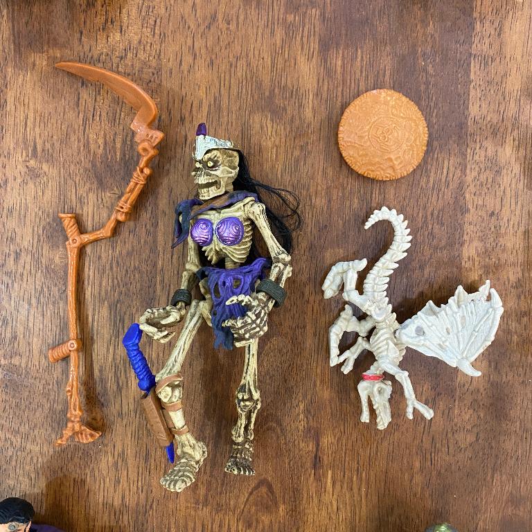 1994 COMPLETE SET of vintage Skeleton Warriors action figures, all 100% ...