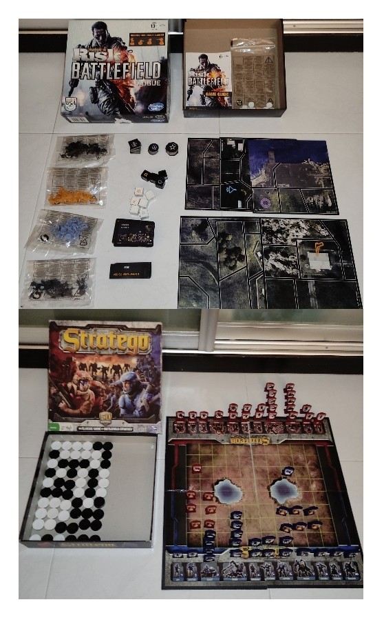 1 X Risk Battlefield Rogue and 1 X Stratego board games with free ...