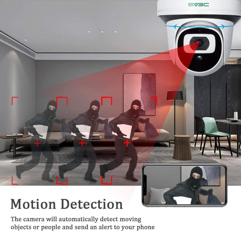 2962) POE IP Camera, SV3C POE Dome Camera, 5MP POE Home Security Camera ...