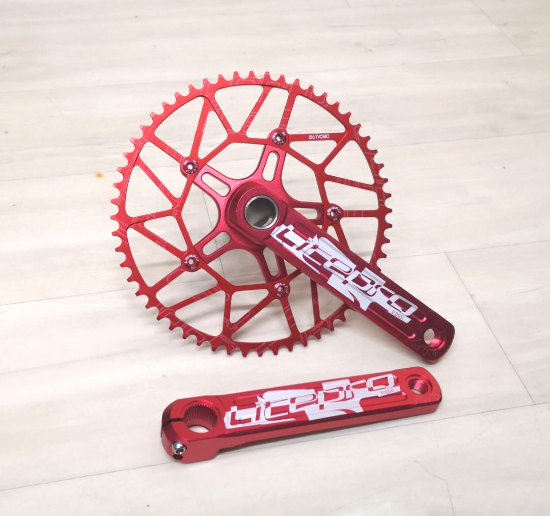 56T HollowTech crankset Narrow Wide 700g 130BCD 24mm spindle 170mm arm ...