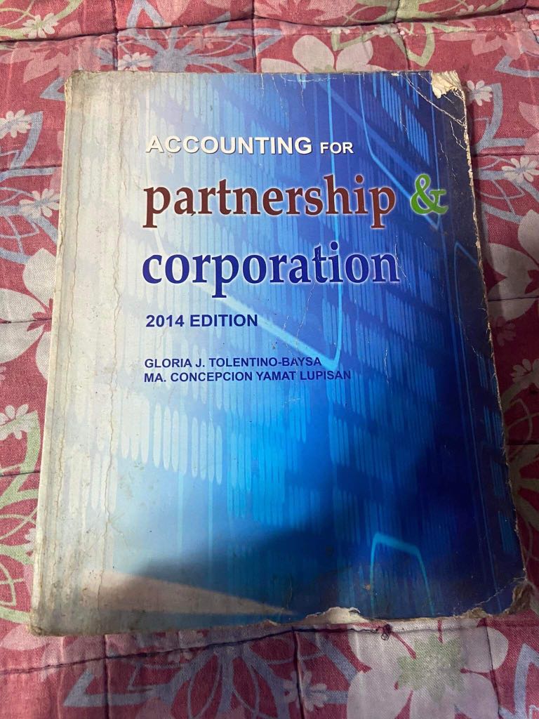 Accounting for Partnership Corporation - 2014 EDITION, Hobbies & Toys ...