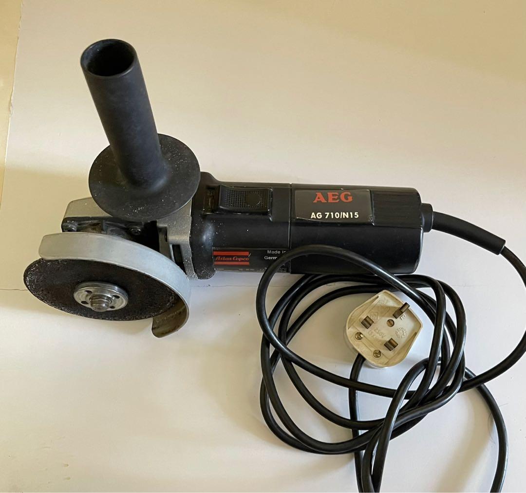 AEG angle grinder AG710/N15, Furniture & Home Living, Home Improvement ...