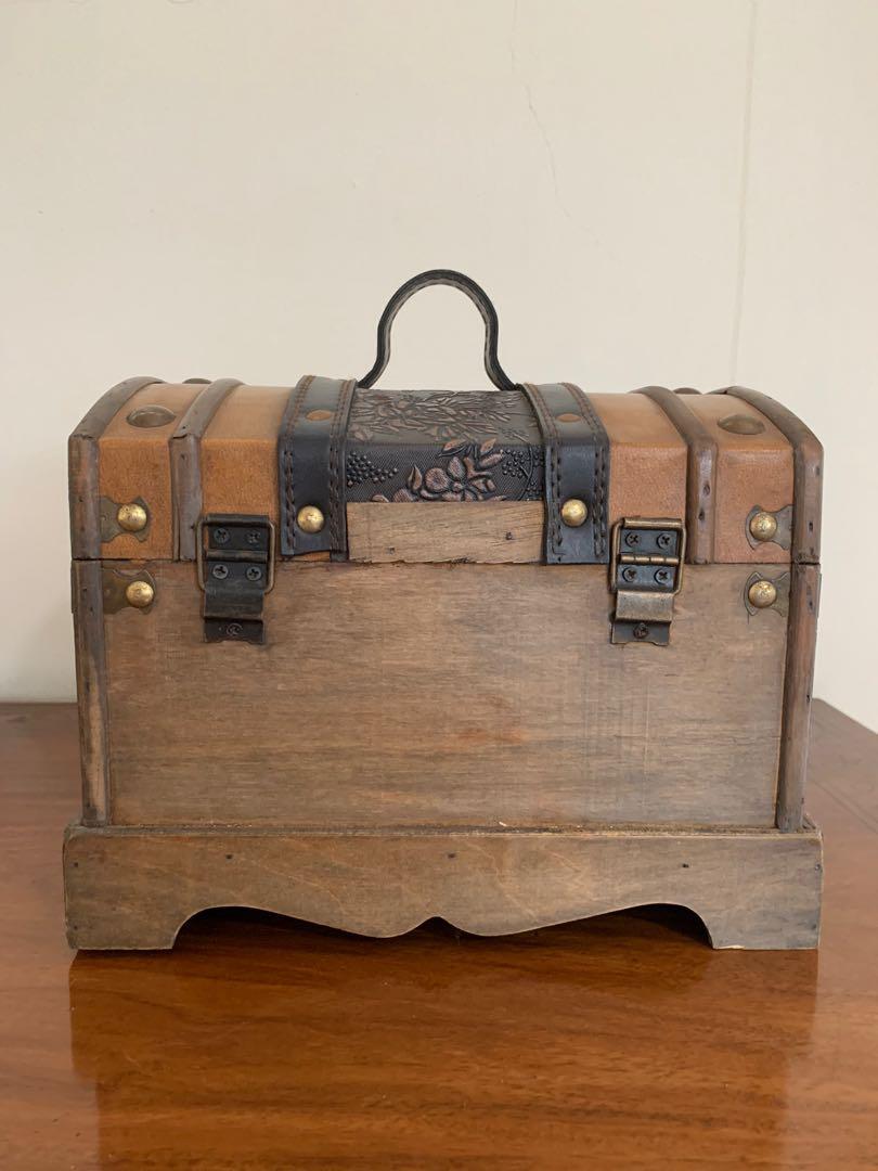 Antique look chest box, Furniture & Home Living, Home Improvement ...