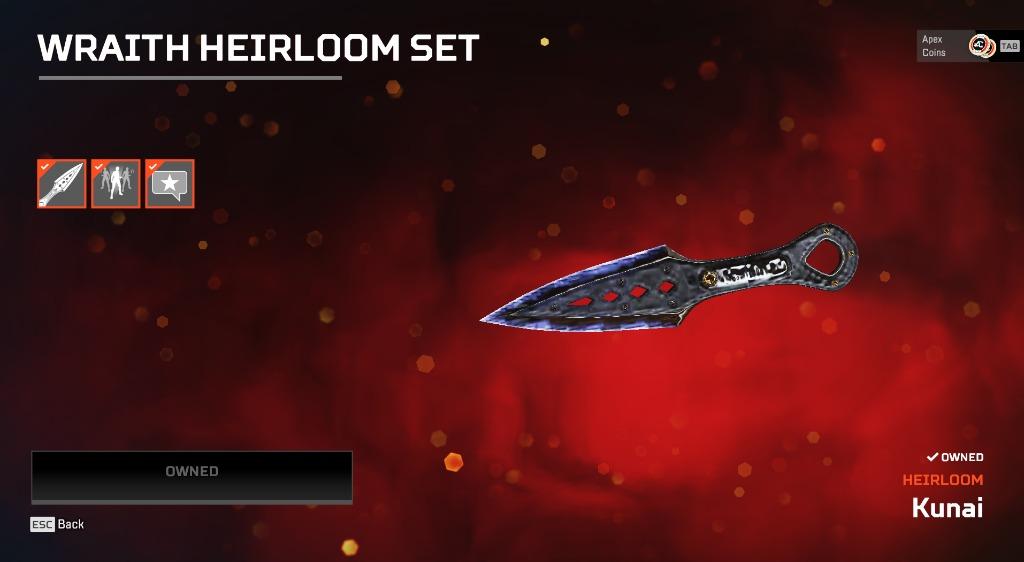 Apex Legends Account Wraith Heirloom, Video Gaming, Gaming Accessories ...