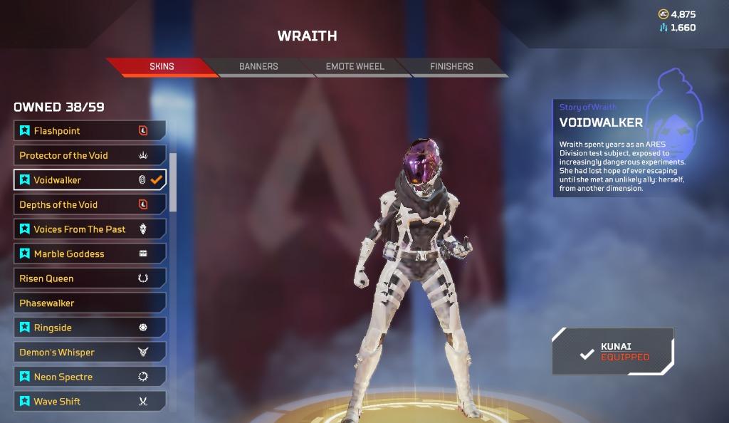 Apex Legends Account Wraith Heirloom, Video Gaming, Gaming Accessories ...