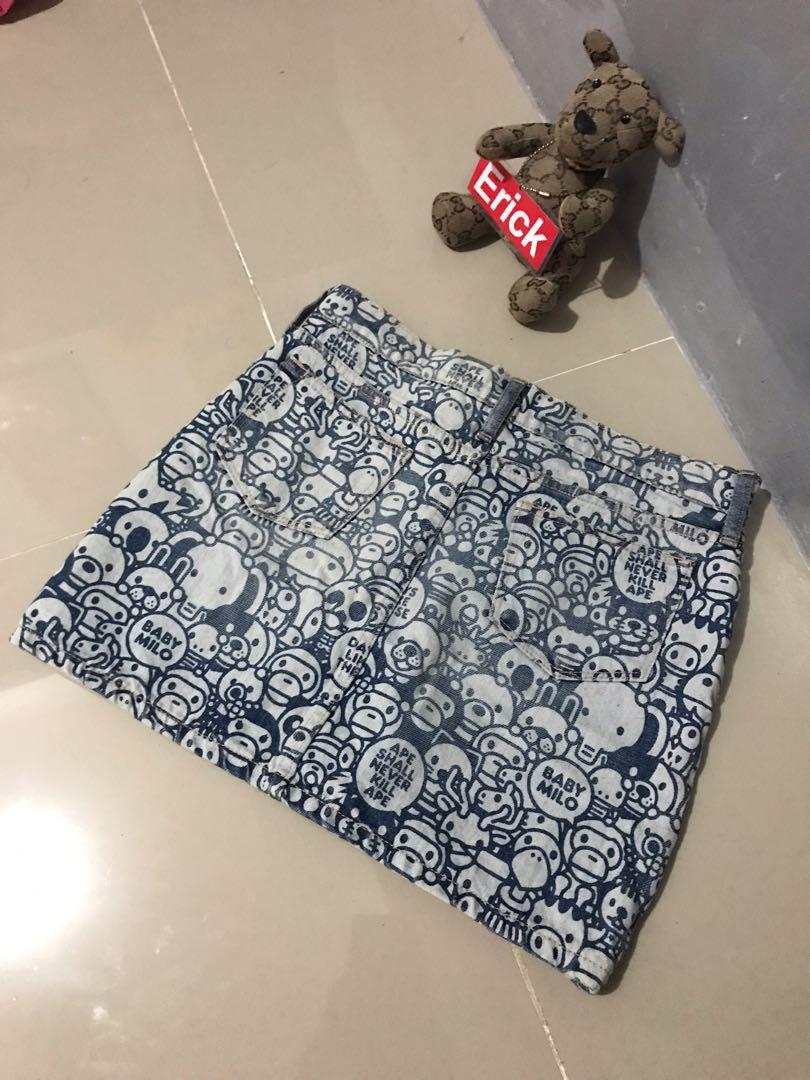 Bape skirt, Women's Fashion, Bottoms, Skirts on Carousell