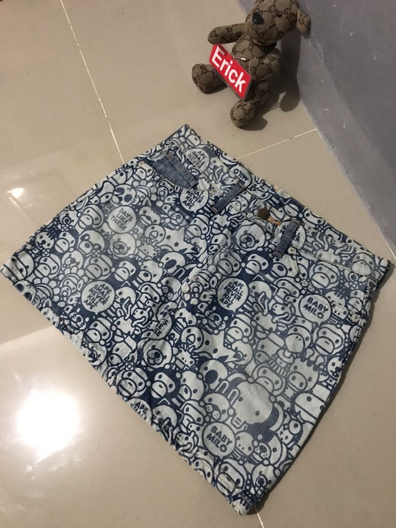 Bape skirt, Women's Fashion, Bottoms, Skirts on Carousell