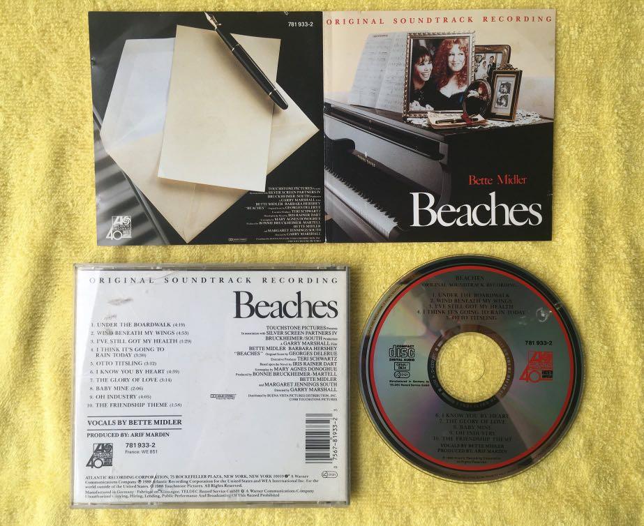 Beaches- CD Original Soundtrack, Hobbies & Toys, Music & Media, CDs ...