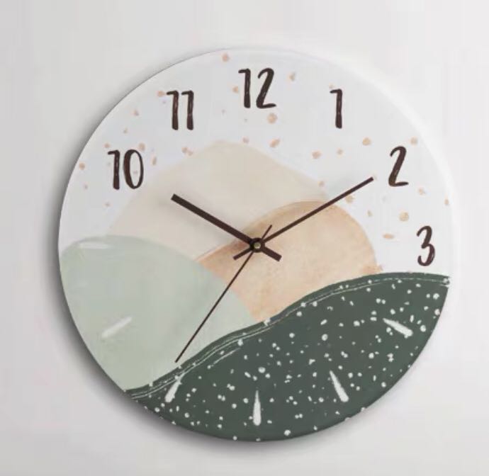 Beautiful Calming Nature Wall Clock 14inch, Furniture & Home Living ...