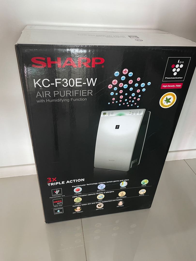 BNIB Sharp KC-F30E-W Air Purifier / Dehumidifier, TV & Home Appliances ...